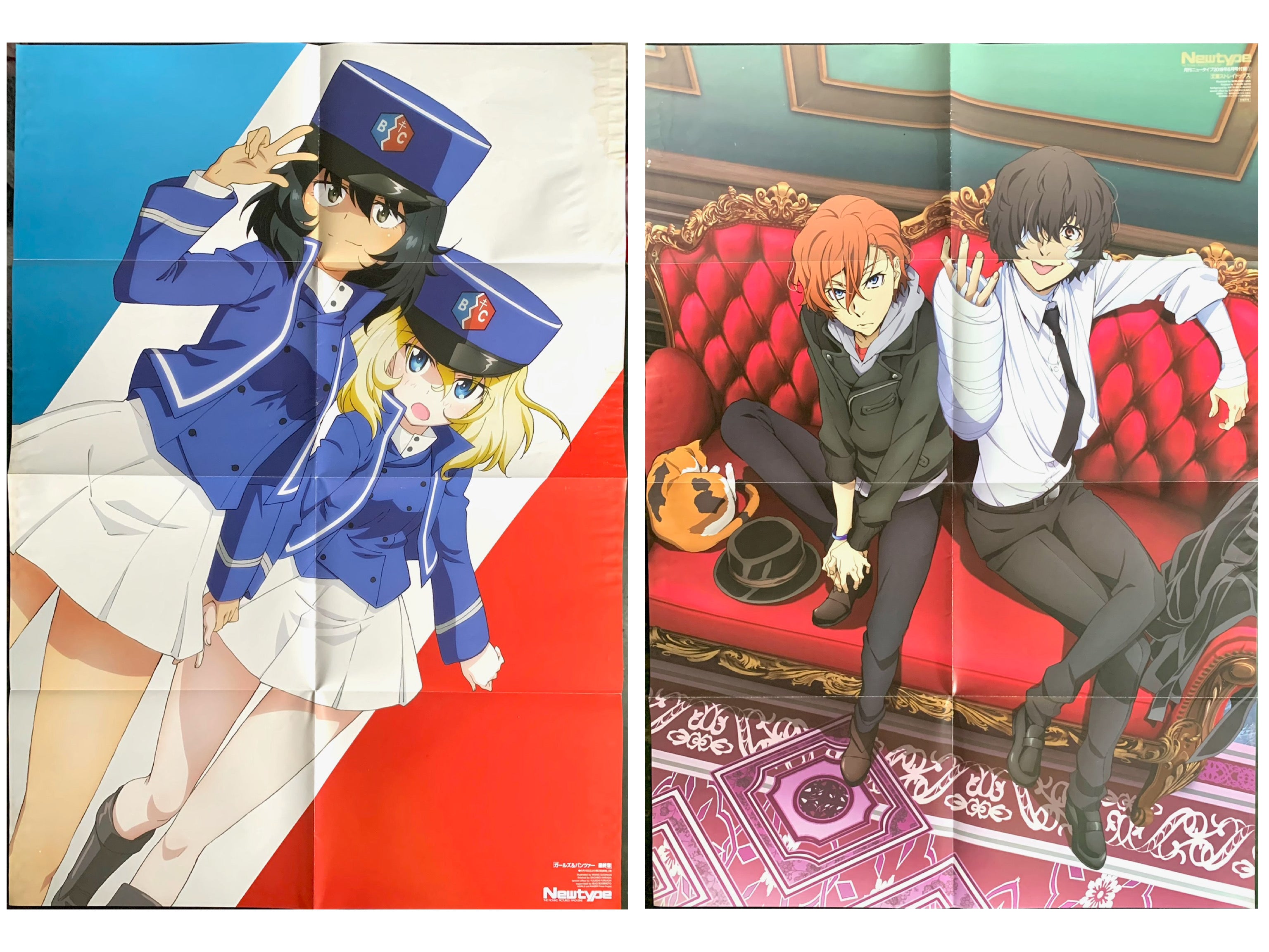 Bungou Stray Dogs / Girls und Panzer das Finale B2 Double-sided Poster ...