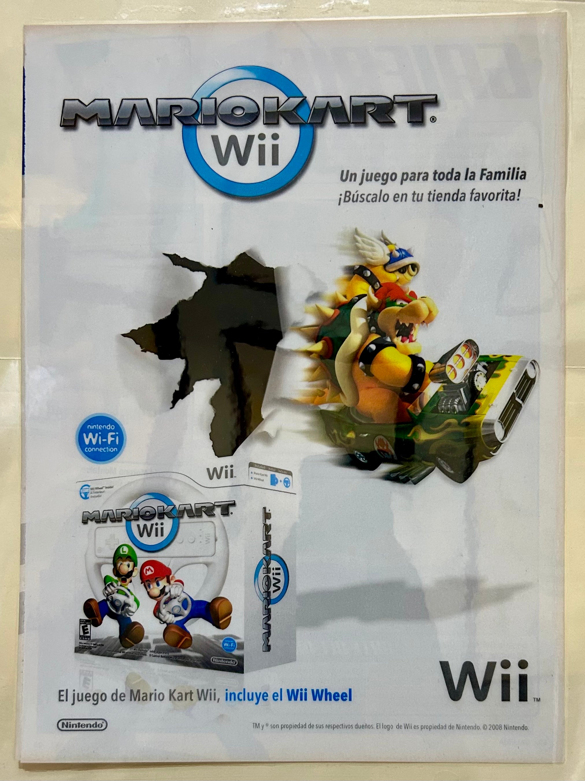 Mario Kart Wii - Nintendo Wii - Print Ads - A4 Poster – Cuchiwaii