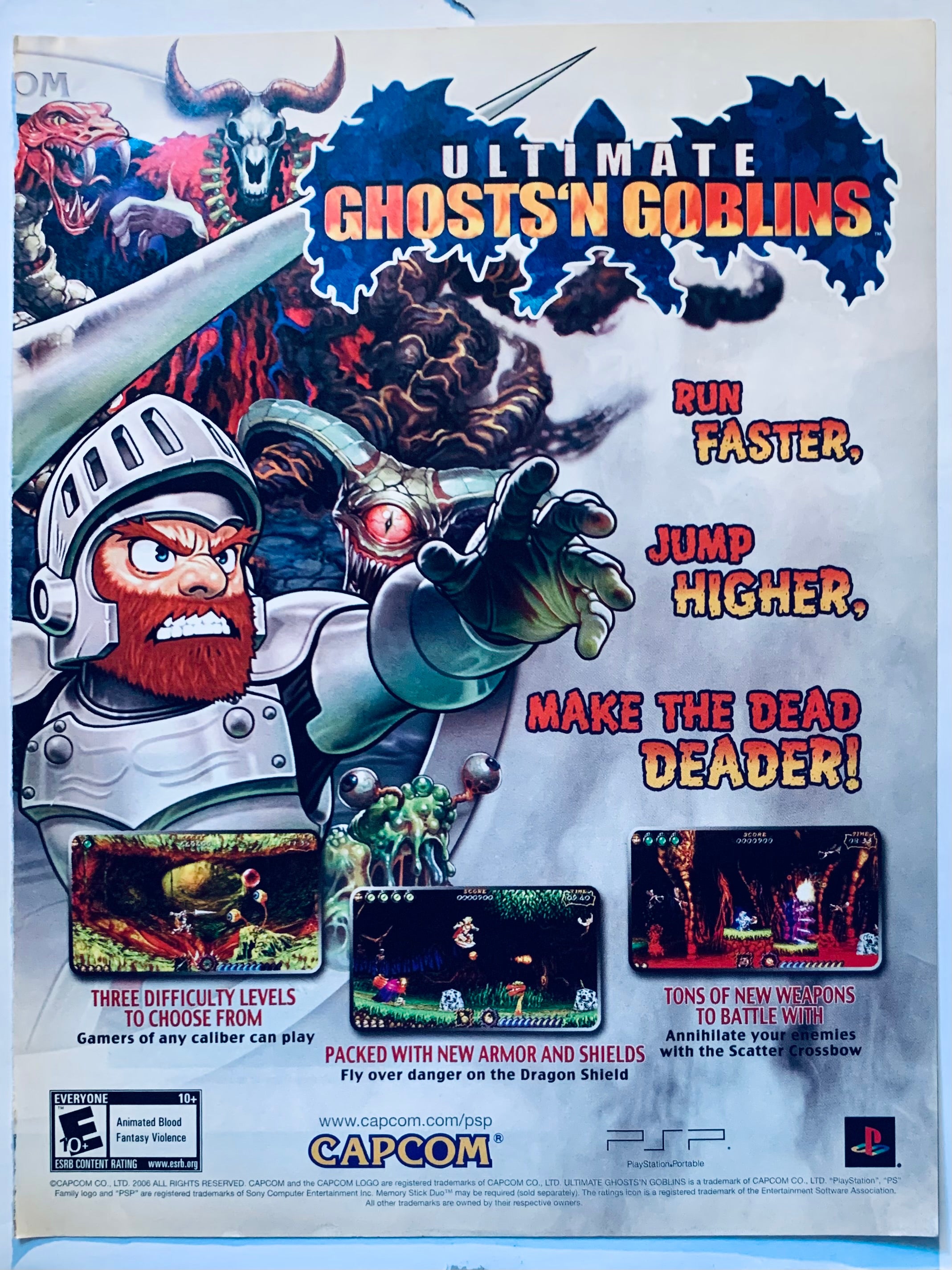Ultimate Ghosts’n Goblins - PSP - Original Vintage Advertisement - Pri ...