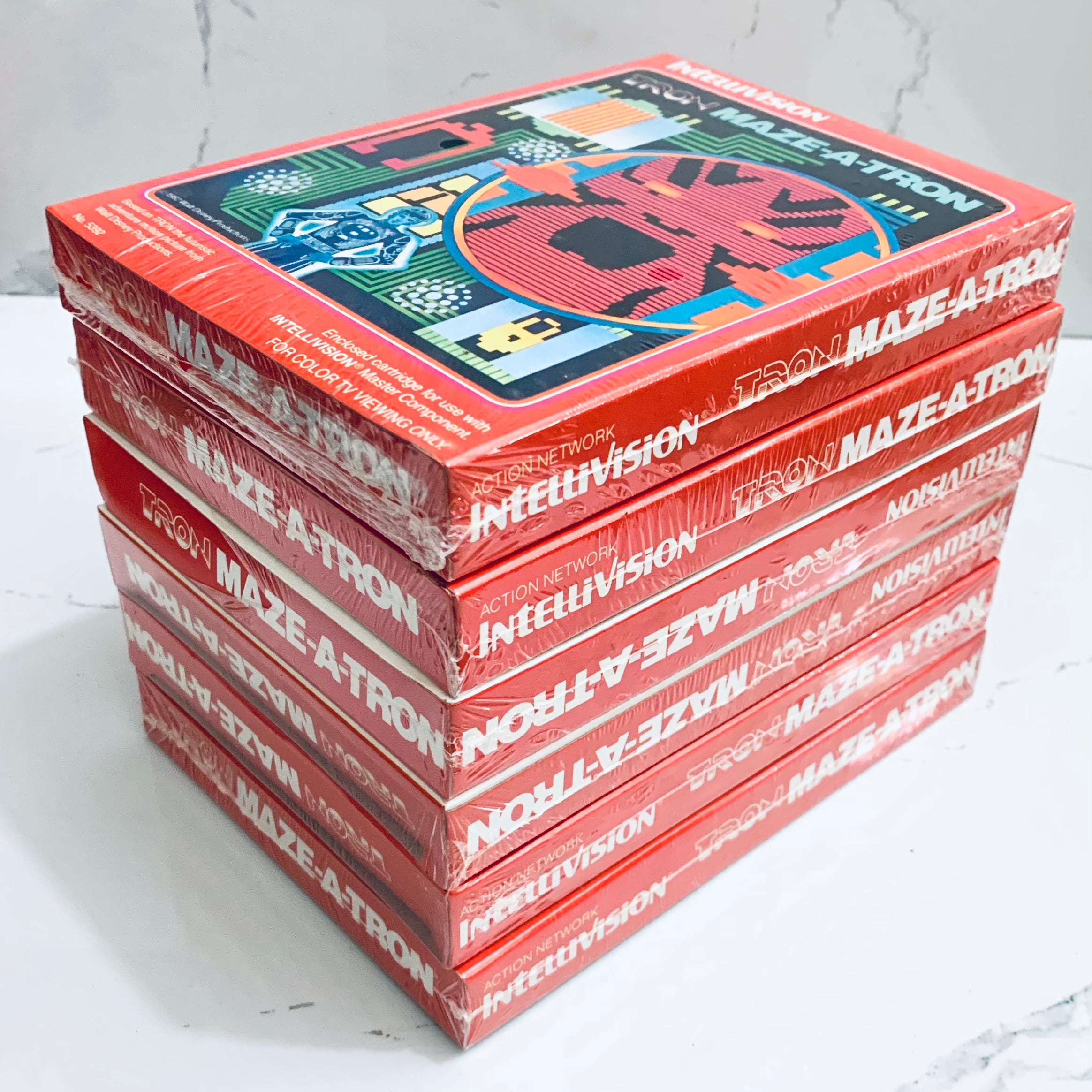 Tron Maze-A-Tron - Mattel Intellivision - NTSC - Brand New (Box of 6 ...
