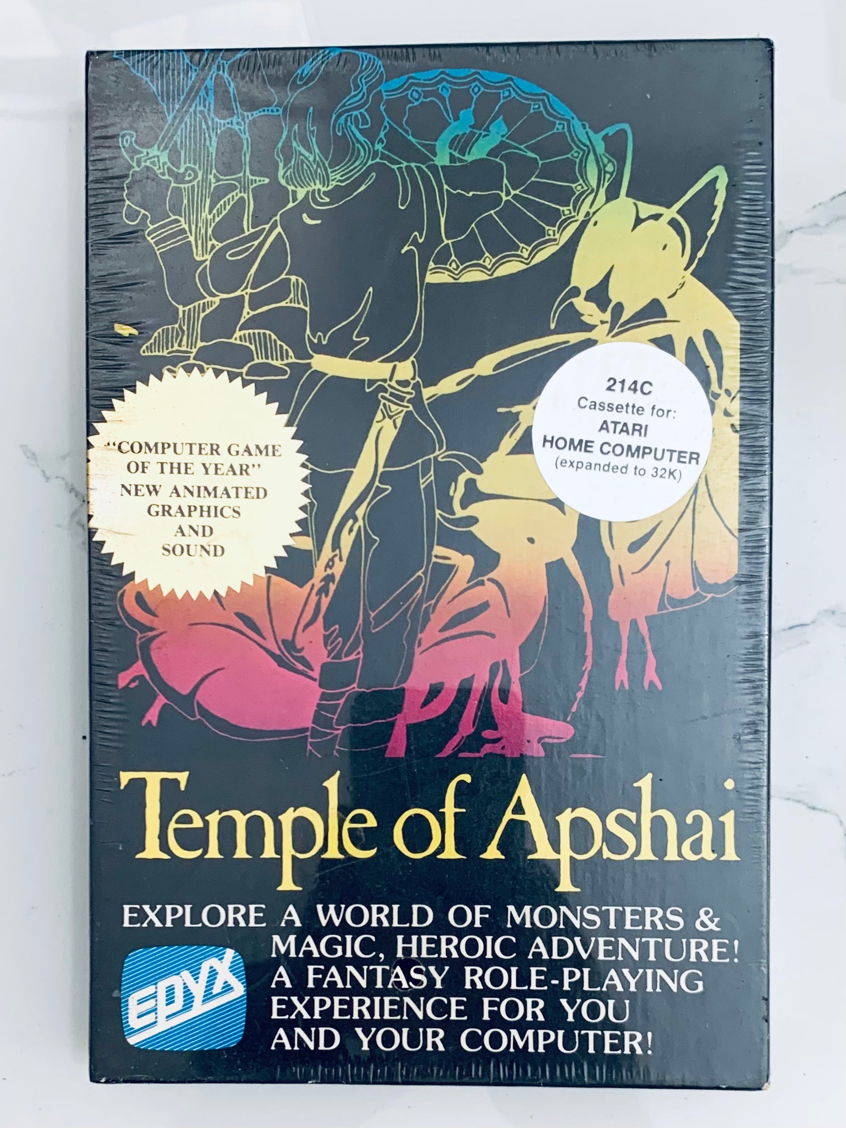 Dunjonquest Temple of Apshai - Atari 400/800 - Cassette - NTSC - Brand ...