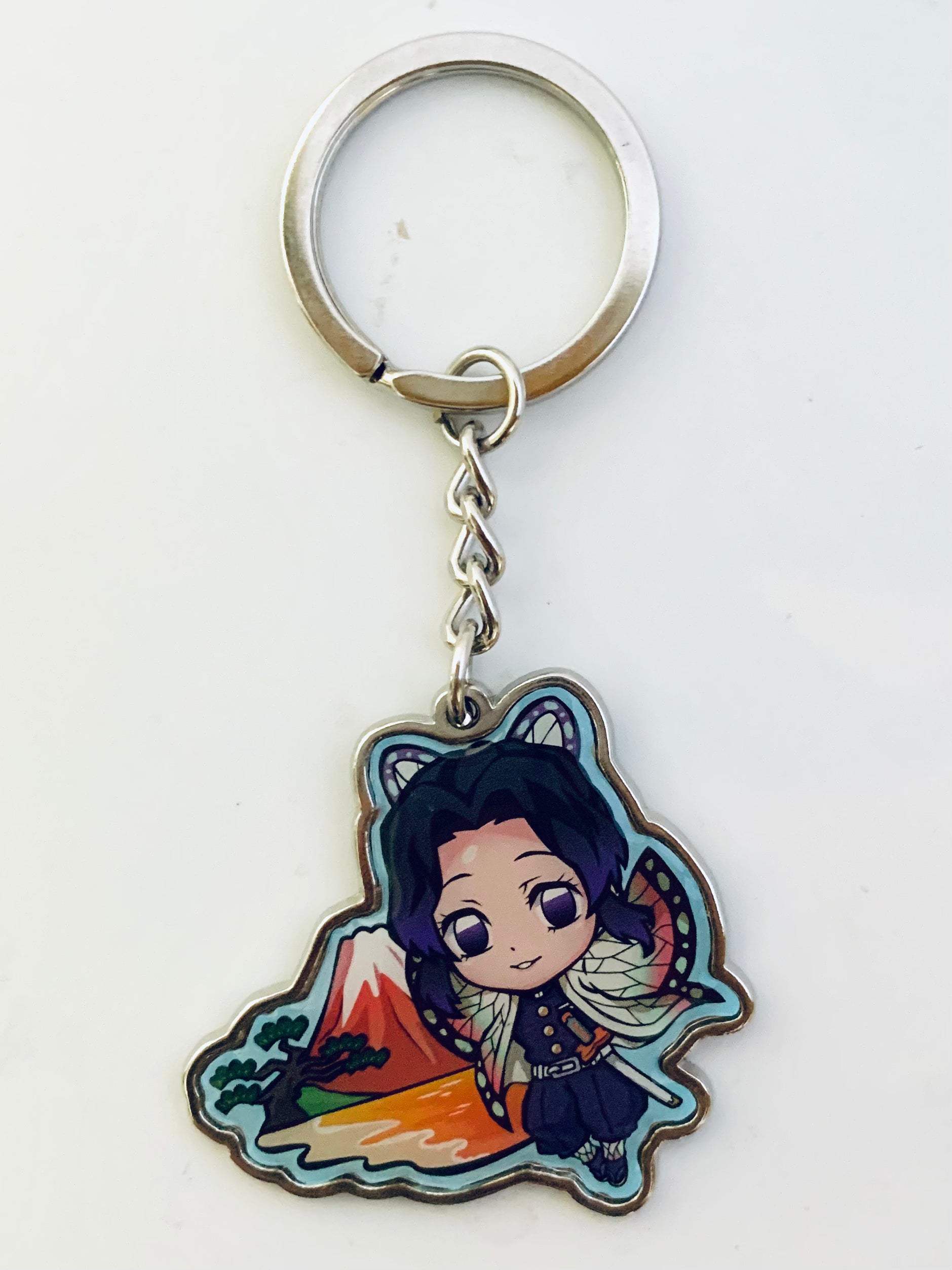 Kimetsu no Yaiba - Kochou Shinobu - Mt. Fuji Limited Metal Keychain ...
