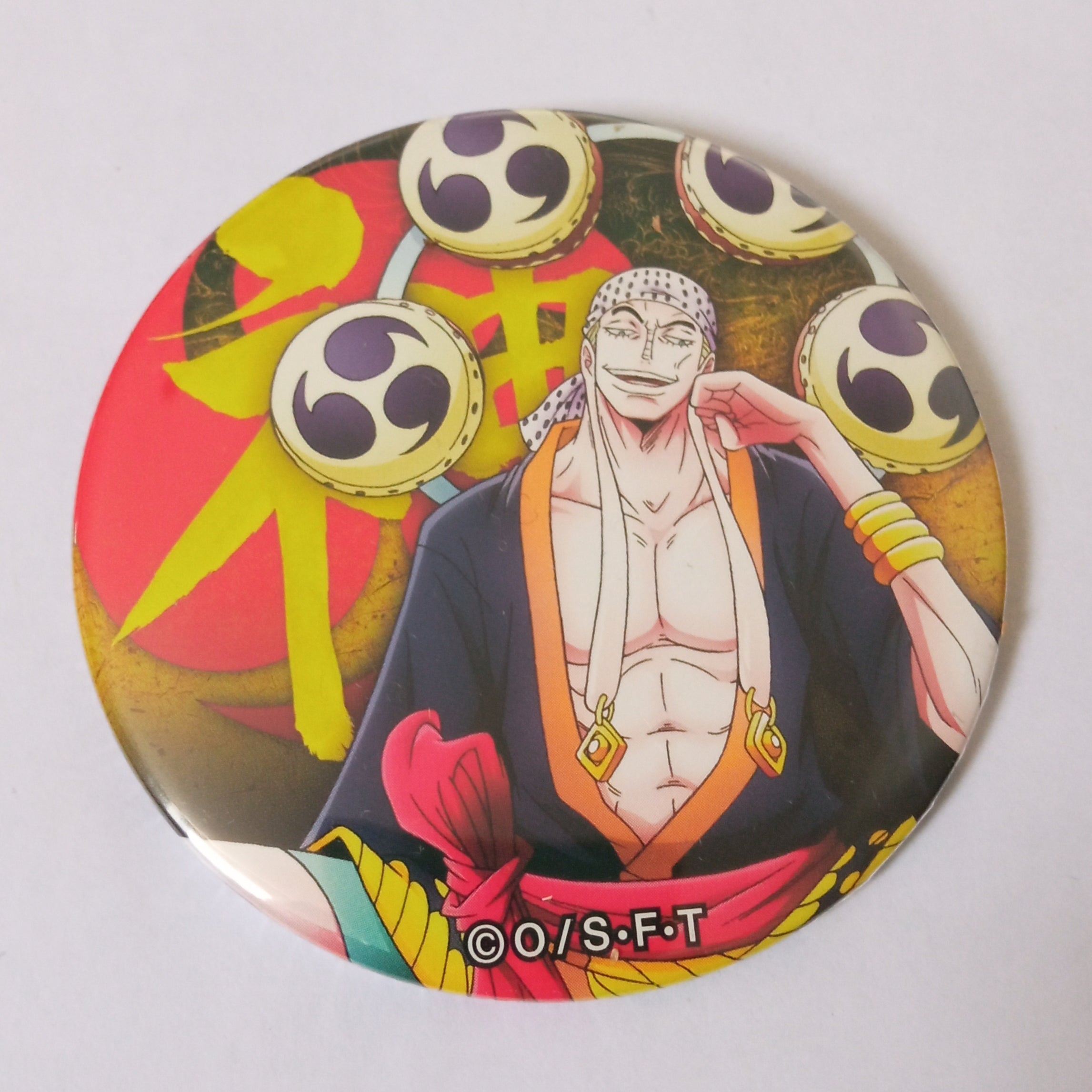 One Piece ENIEL Yakara Mugiwara Store Limited Can Badge Button Pin ...