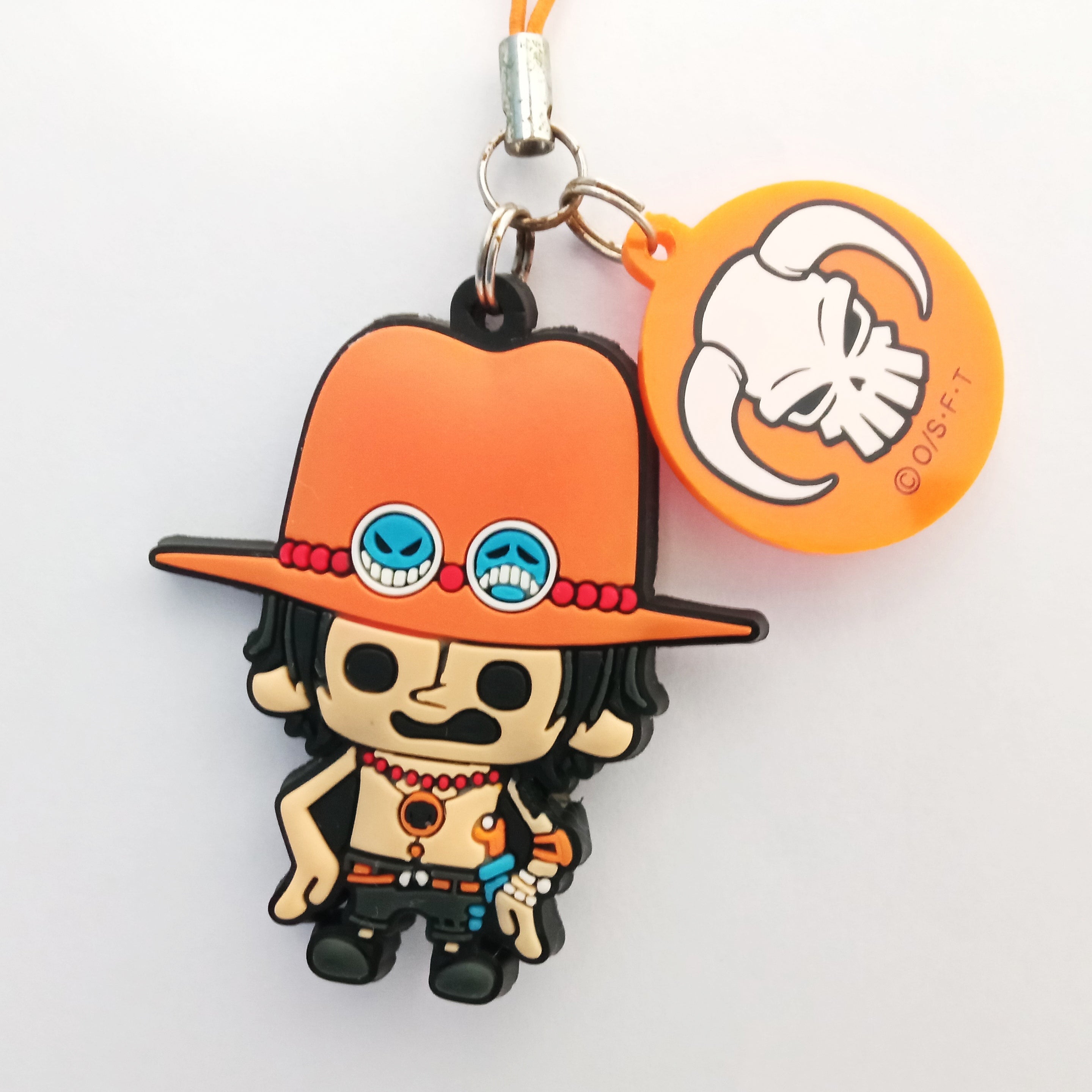Rubber Strap One Piece ACE Panson Works Keychain – Cuchiwaii