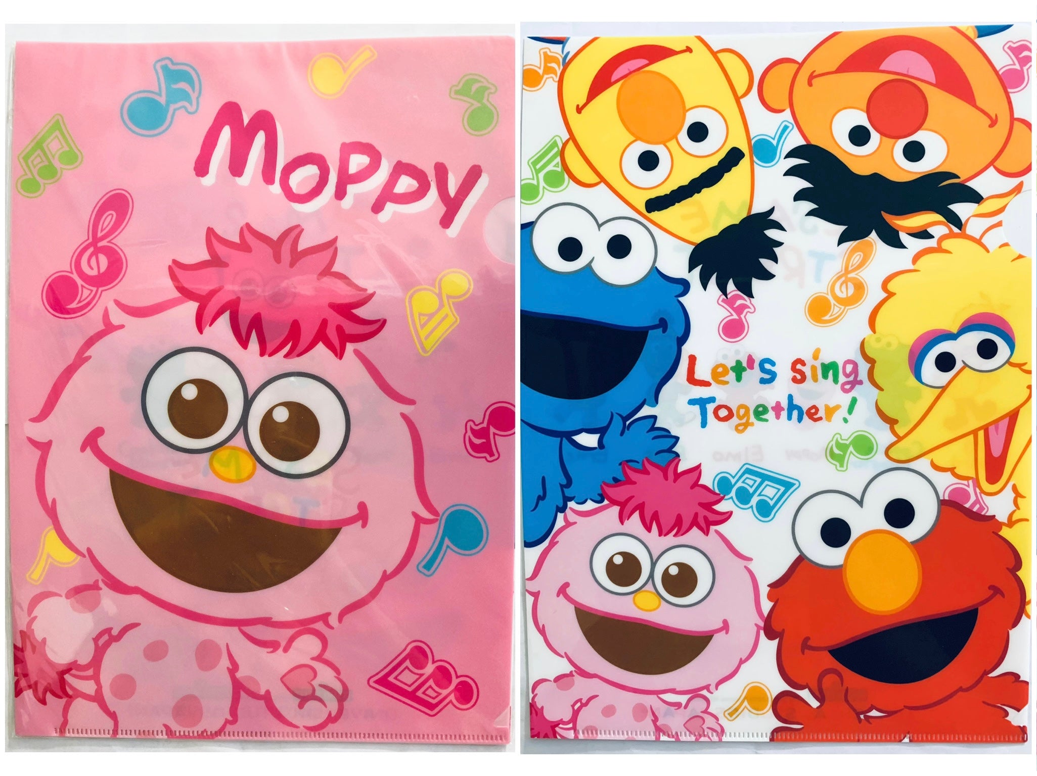 Sesame Street - Elmo, Ernie, Bert, Cooky Monster, Big Bird and Moppy ...